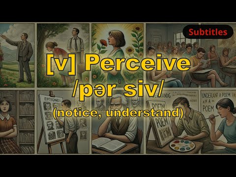 [n] Perceive meaning (notice, understand) with 5 examples