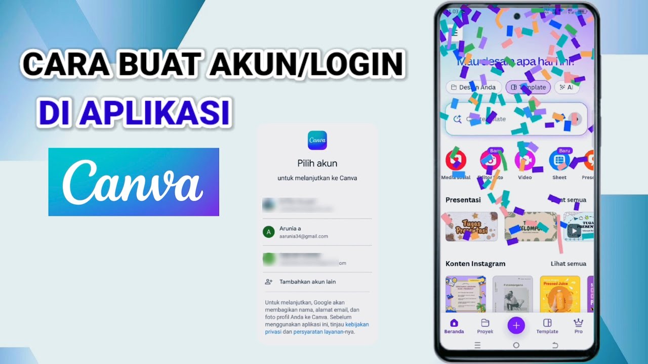 Cara Daftar Akun Di Aplikasi Canva Terbaru 2025 | Cara Login Aplikasi Canva Terbaru