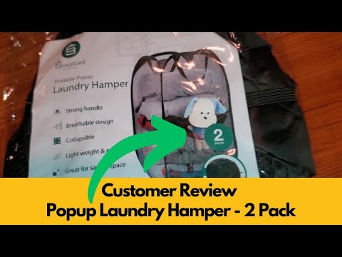Customer Review Popup Laundry Hamper 2 Pack