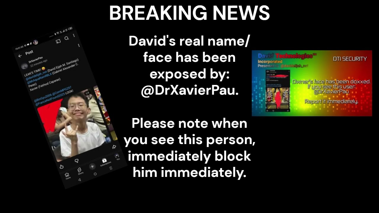 - BREAKING NEWS #1 (Xavier doxxes the owner)