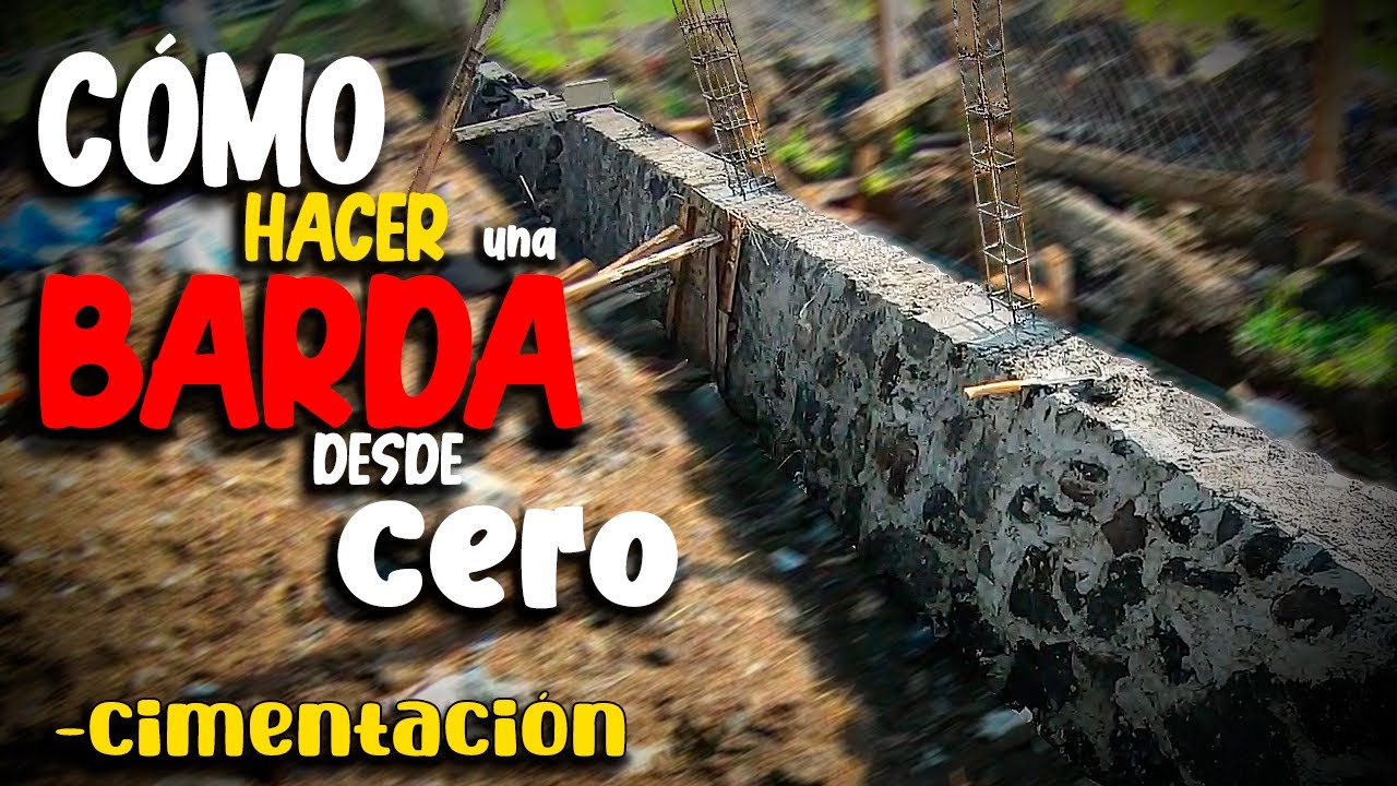 P1. Como Hacer una BARDA de BLOCK DESDE CERO! | ConstruProceso