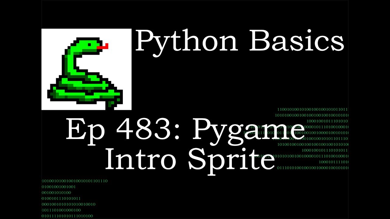 Python Basics Pygame Intro Sprite Module
