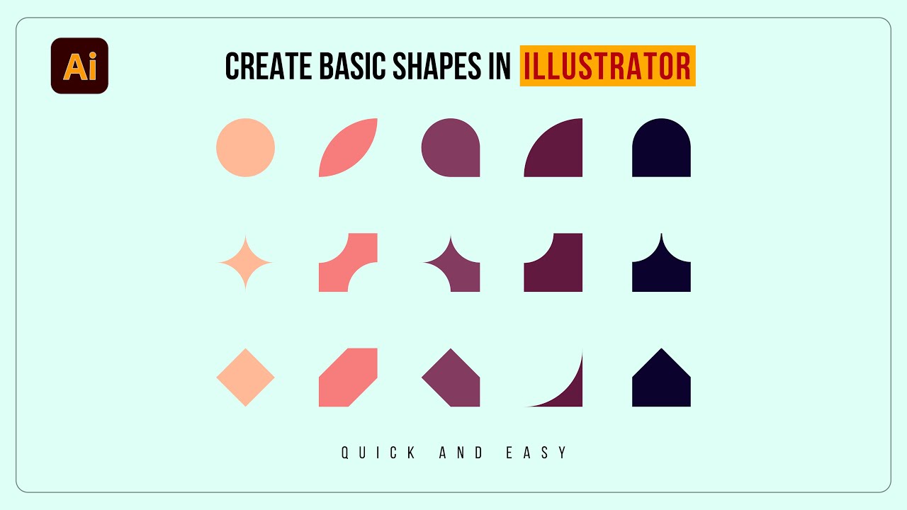 Create Basic Shapes in Adobe Illustrator | Rectangles & Direct Selection Tool