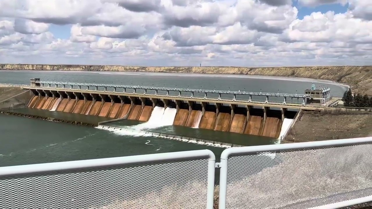  View of a Dam in Alberta, Canada
