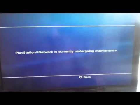 Ps3 under maintenance