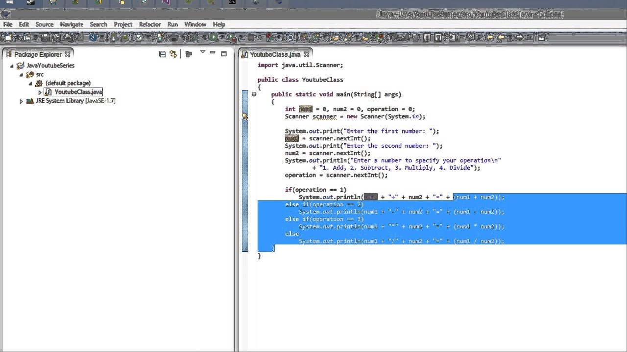 Java Made Easy Tutorial 12 - Calculator [Part 1]