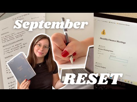 Monthly Reset - September Vlog: Monat organisieren, Budget, Ziele richtig setzen, planen | deutsch