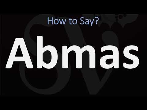 How to Pronounce Abmas?