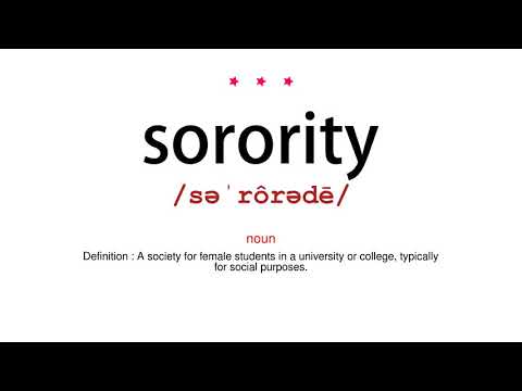 How to pronounce sorority - Vocab Today