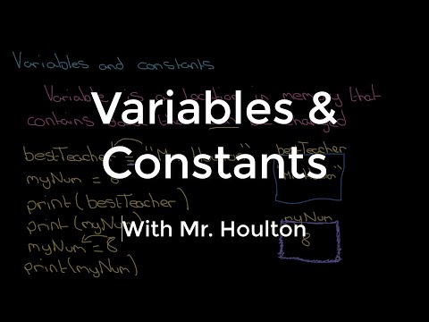 2.2.1 Variables and Constants - Revise GCSE Computer Science