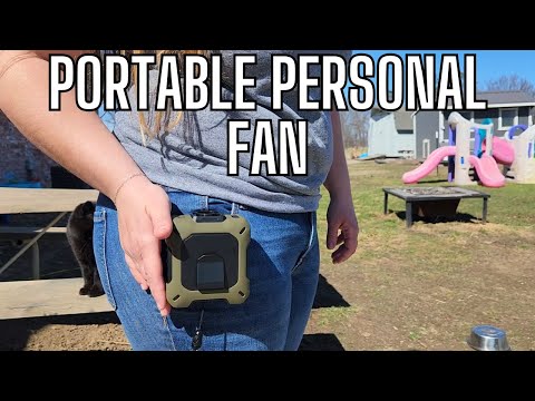 Stay cool with this portable rechargeable fan