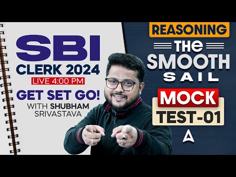SBI Clerk Reasoning 2024 | Reasoning Mock Test #1 | By Shubham Srivastava