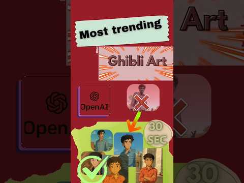 cartoon and anime image 10 second me 😮😱😮/free Ghibli image kese banaye #shorts #ghiblifanart