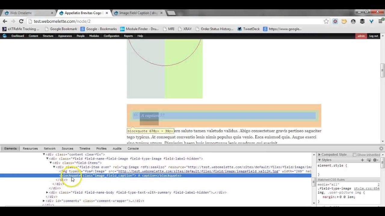 Cool Module - Image Field Caption