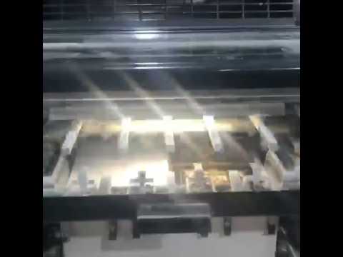 Printing CMYK + Pantone Gold in 1 pass - full colour press