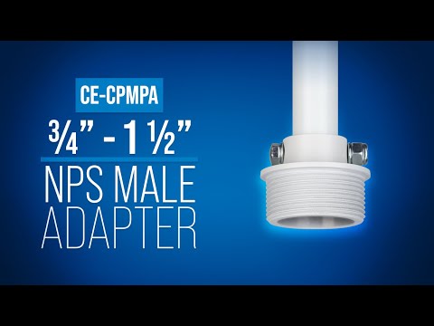 CE-CPMPA: 3/4” EMT to 1-1/2″ NPS Male Adapter for CP Series Telescoping Camera Poles