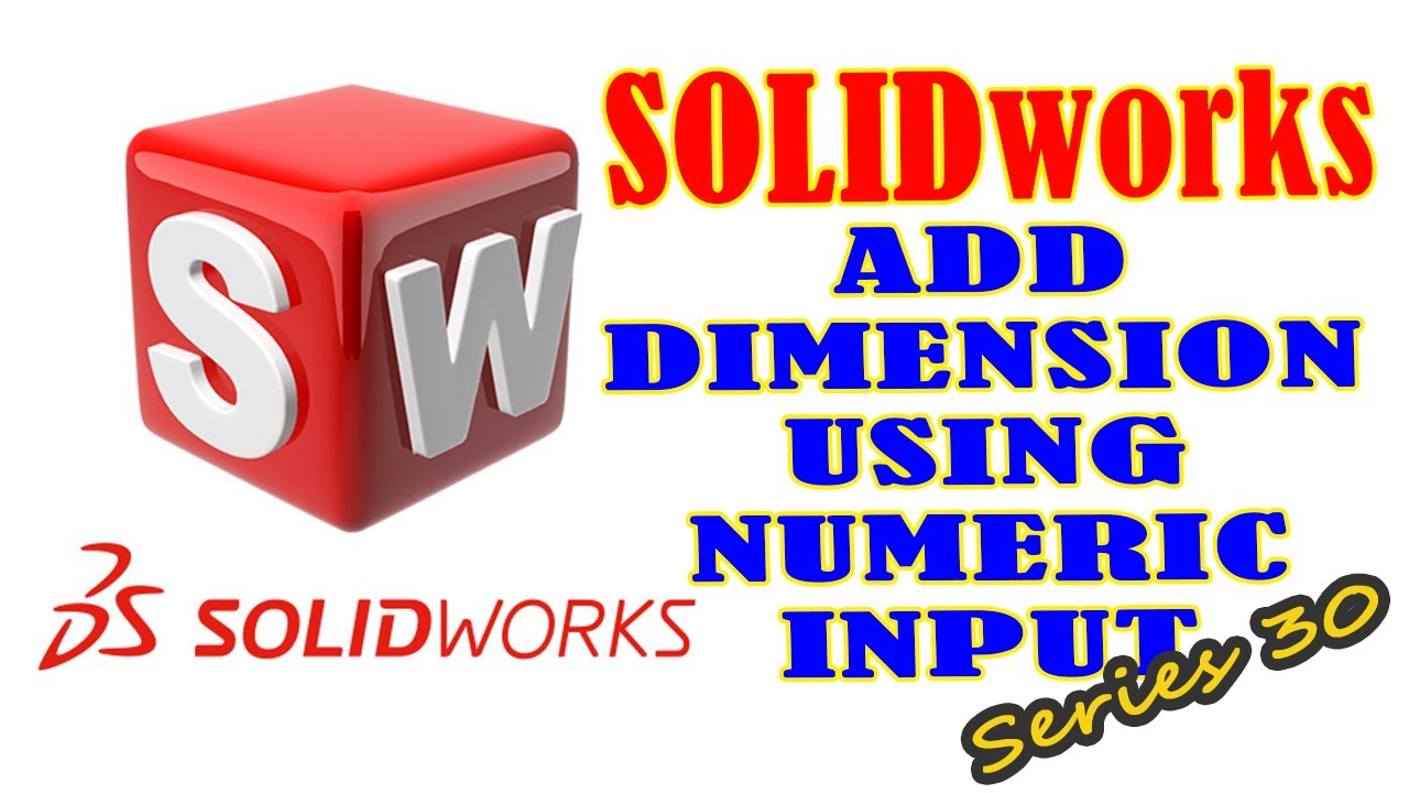Add Dimension Using Numeric Input | SolidWorks Essential | Series 30 #solidworks #solidworkstutorial