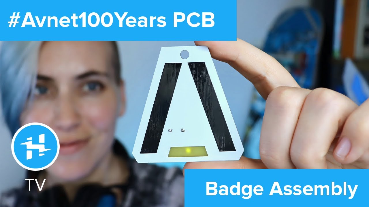 #Avnet100Years Morse Code Badge Assembly