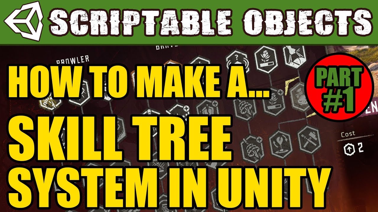 Unity Tutorial - How to make a Skill System with Scriptable Objects! Part 1