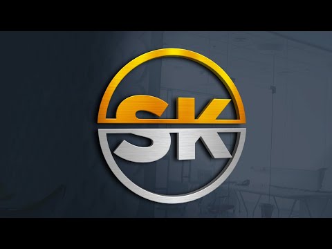 Stylish Professional S K Logo In Pixellab | Logo Design Pixellab Tutorial 2021