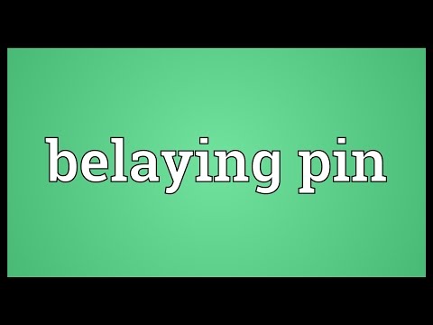 Belaying pin Meaning