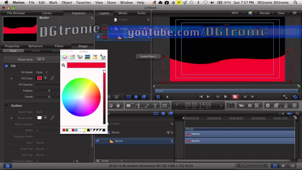 Apple Motion 5 tutorial :  How to make a simple animated lower third