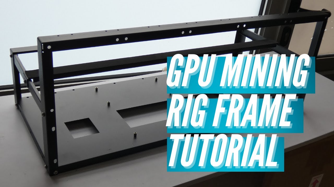 How to build a GPU Mining Rig Frame in under 7 minutes (Cheap Open Air Case Assembly Tutorial)