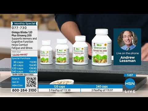 Ginkgo Biloba120 plus Ginseng200 30 Capsules