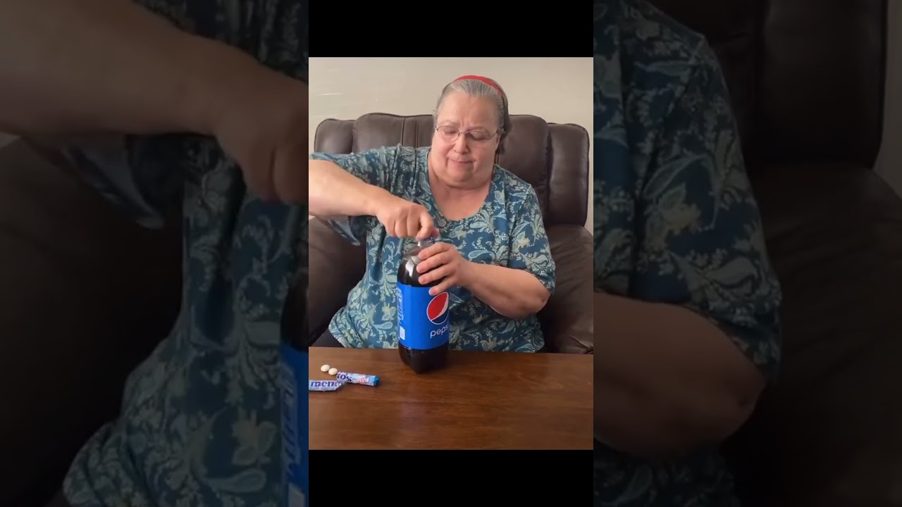 Mentos challenge #funny #foreshadowing #mentos #pepsi #edit