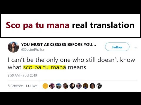 Sco pa tu mana - what does it mean? Google Translate doesn`t know!