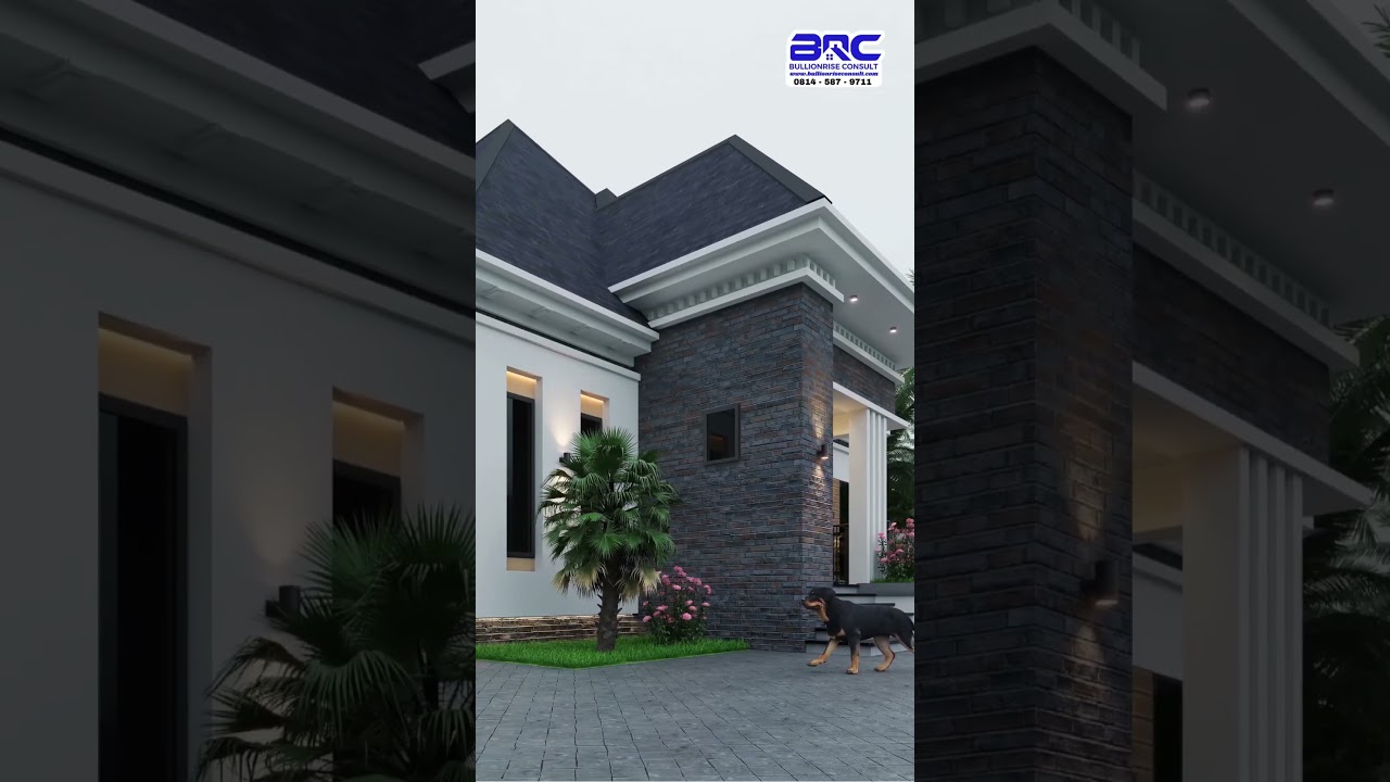 4 bedroom bungalow modern house plan Nigeria