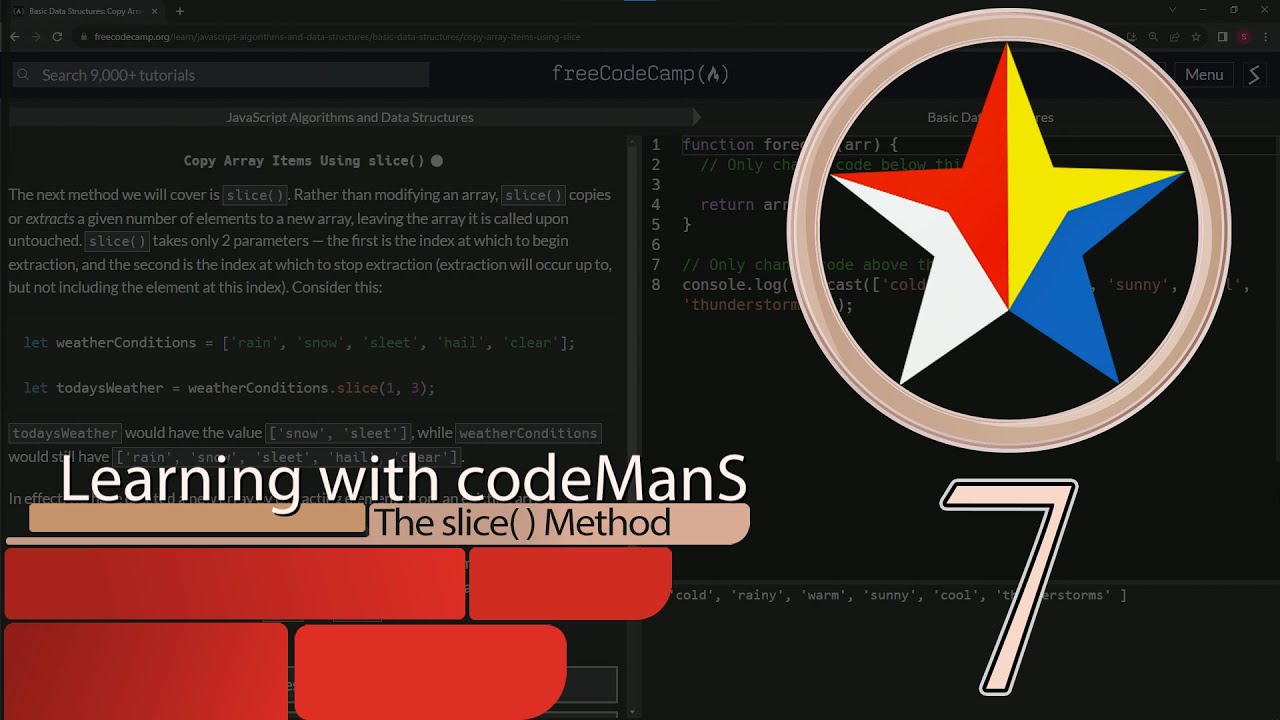 JavaScript Basic Data Structures: Copy Array Items Using slice() | FreeCodeCamp