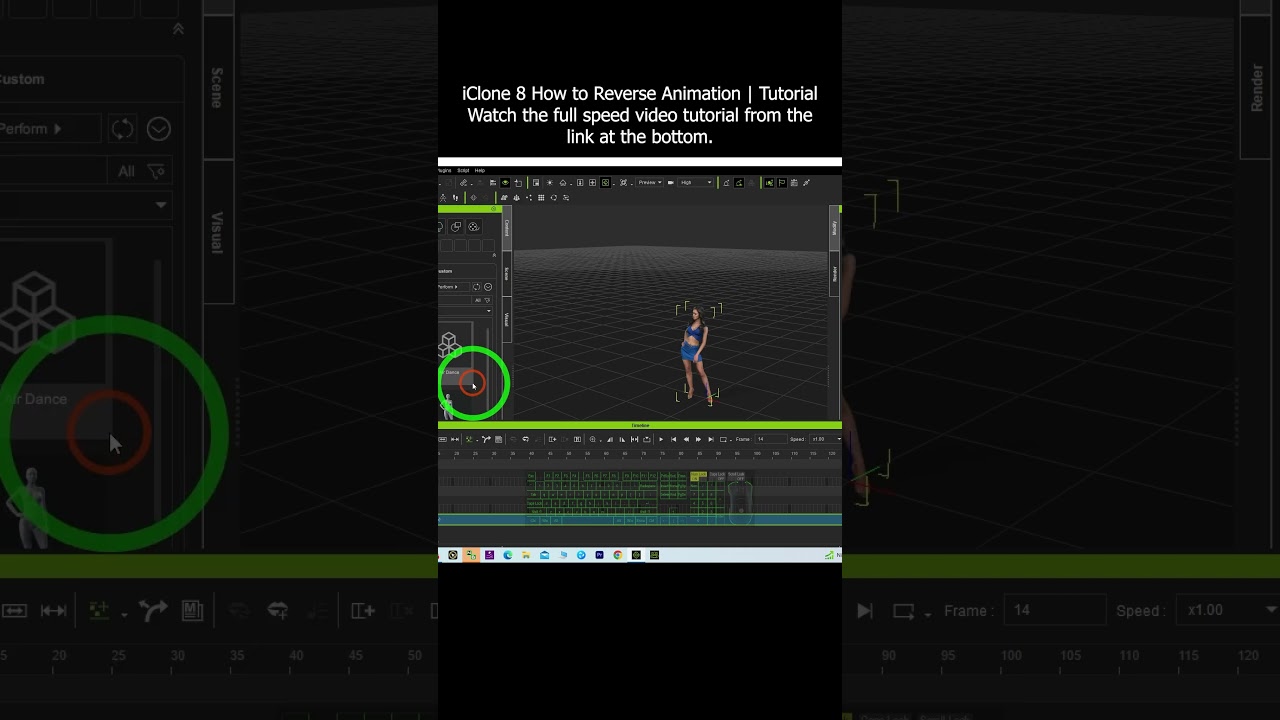 iClone 8 How to Reverse Animation | Tutorial #iclone #reverse #motion #animation