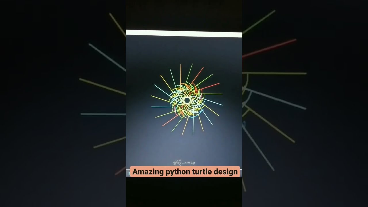 Python Turtle Graphics - 23 | Amazing Python Turtle Design |