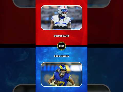 CeeDee Lamb or Puka Nacua #shorts #wouldyourather #nfl