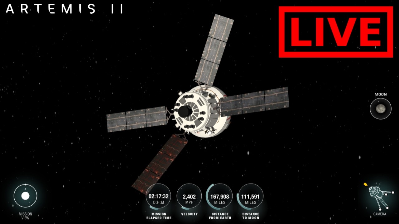 🌎 LIVE Artemis Tracking | Moon Mission