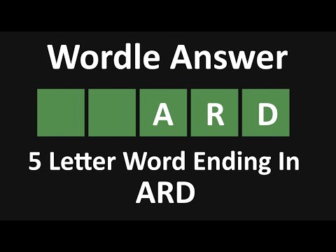 5 Letter Word Ending In ARD (SOLVED) | Wordle 229 Answer | February 3, 2022