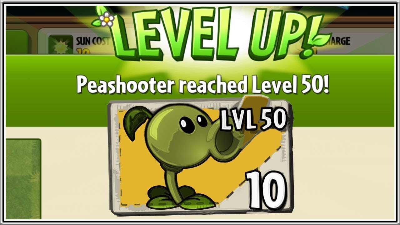 Peashooter Basic At Level 50 - Plants vs Zombies 2 Epic Hack