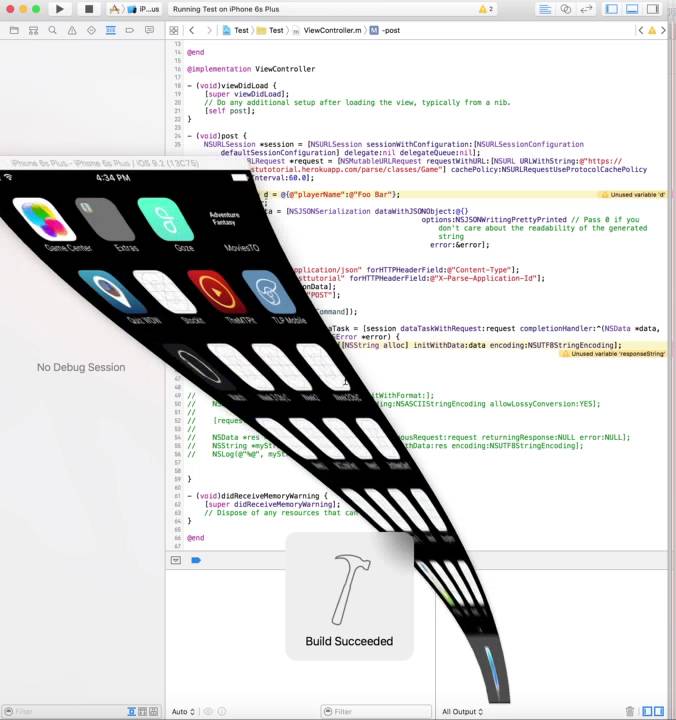 Parse server setup with Heroku - iOS rest api access