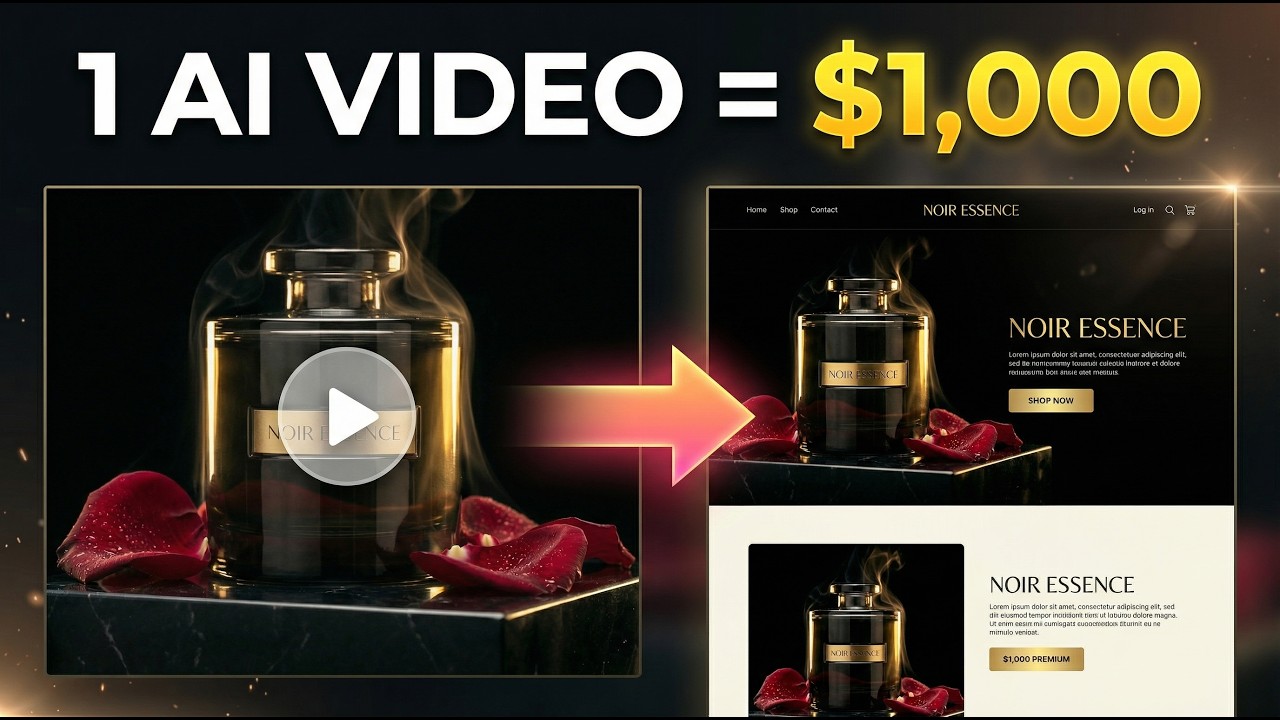 How I Turn AI Videos Into $1,000 Client Websites (Readdy AI)