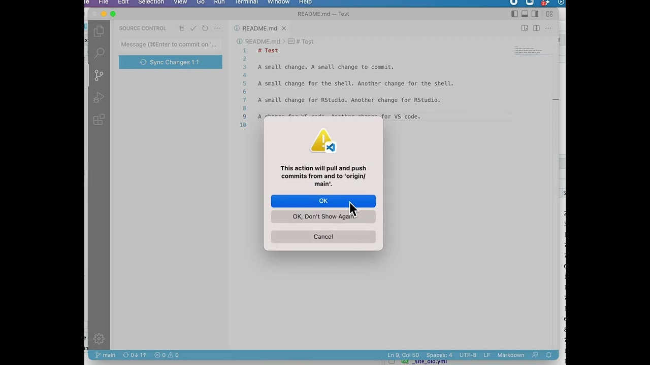Skill 4: Push commits to GitHub: Visual Studio Code