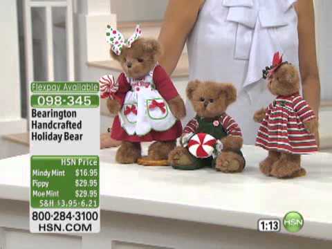 The Bearington Collection Handcrafted Pippy Peppermint P...