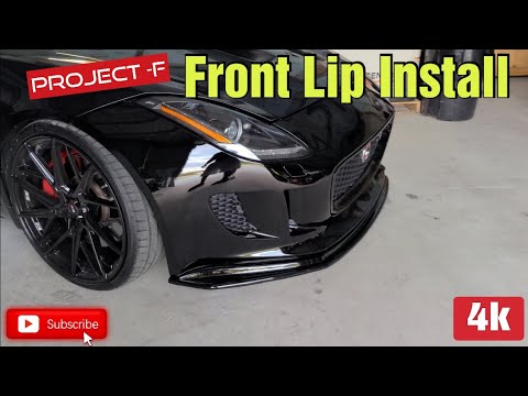 Project F | Jaguar F-Type front lower lip install