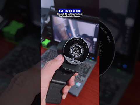 EMEET S800 | The 4k UHD webcam for content creators and streamers.