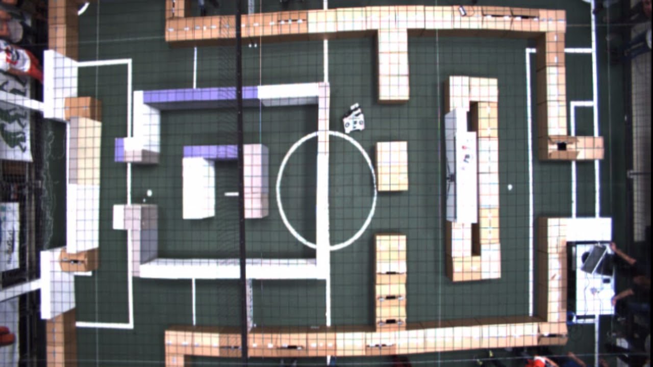 Maze solved by PICO robot using Pledge algorithm