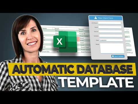Excel Automated Database — Free Template