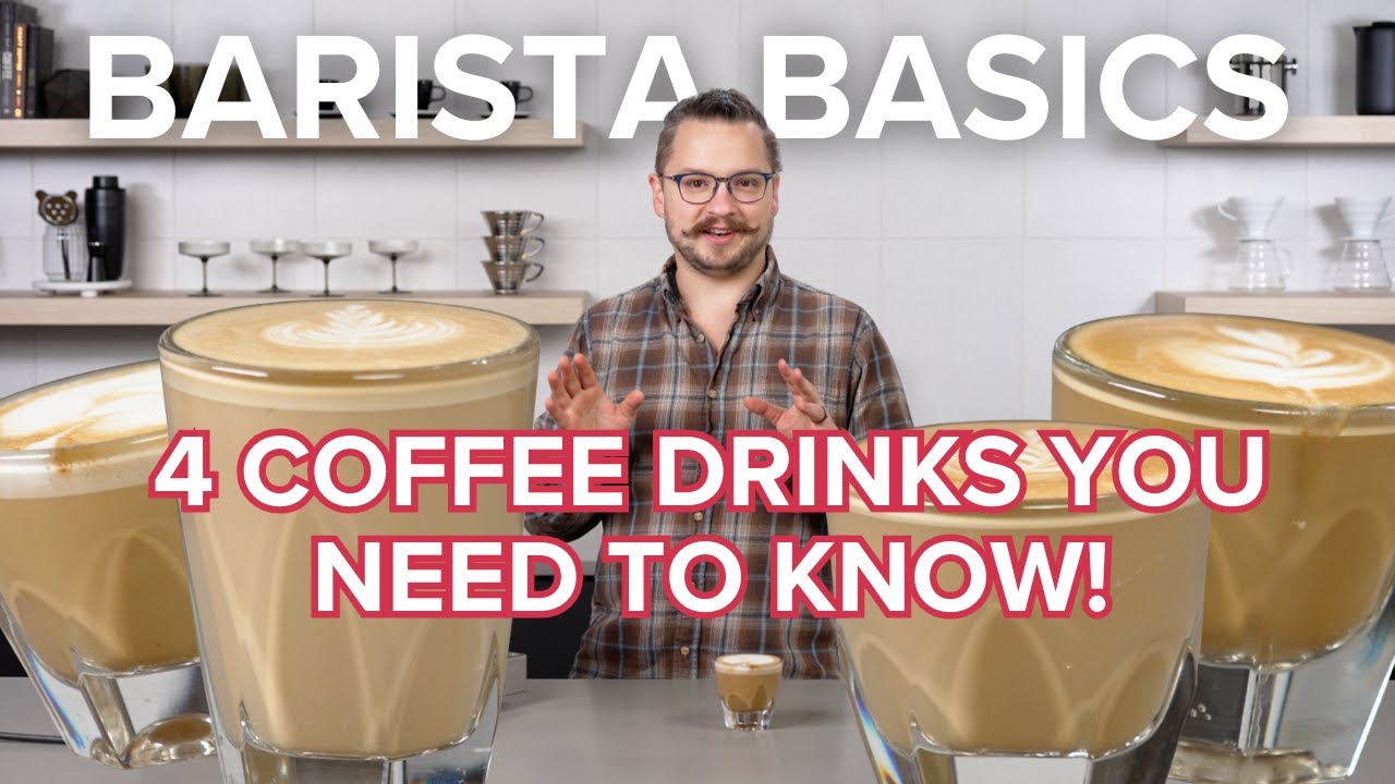4 Classic Coffee Shop Drinks You NEED to Know How to Make as a Barista #baristabasics