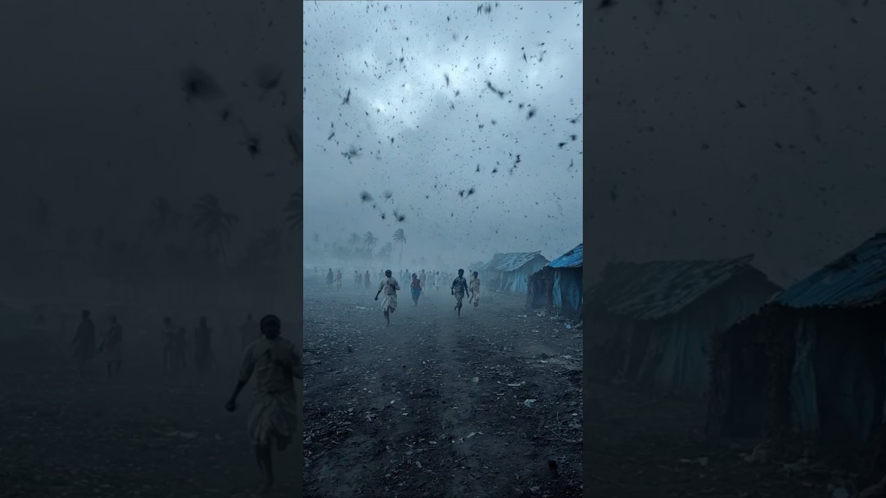 Terrifying Insect Swarm Engulfs Northern Indian Village