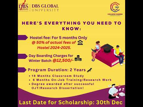 MBA Admissions Open 2024 DBS Global University Dehradun Apply Now