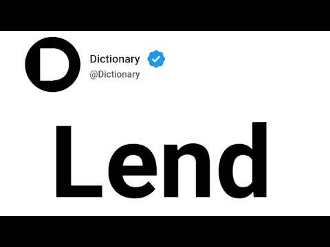 Lend Meaning In English